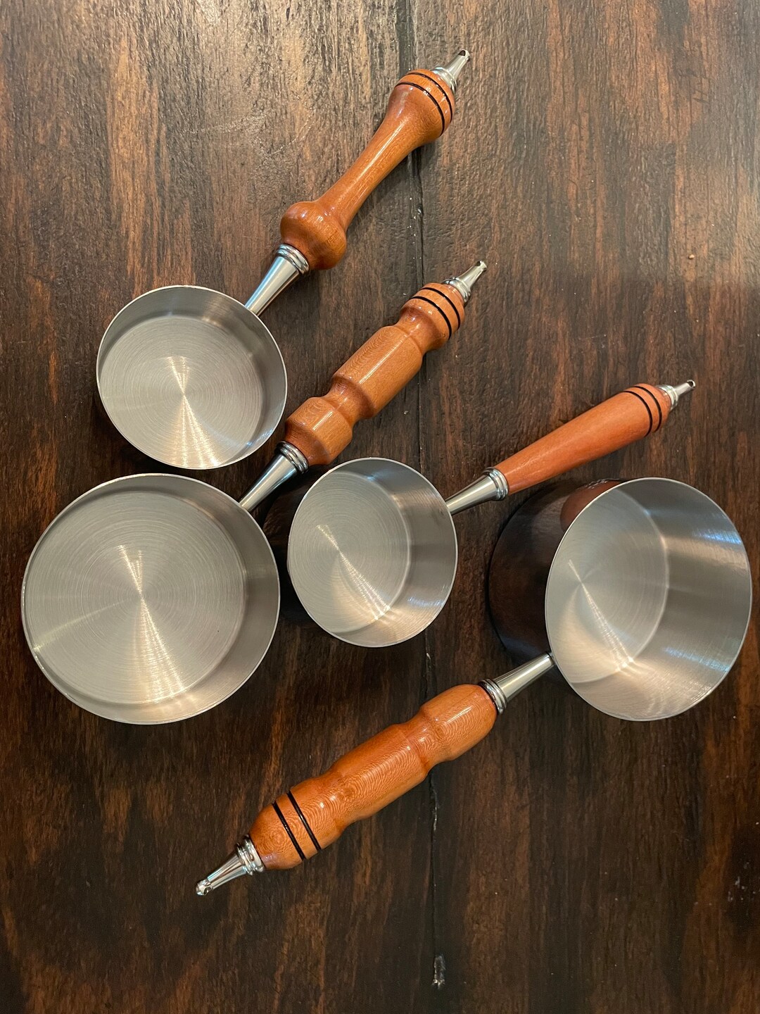 Cherry Wood Measuring Cup Set - Etsy