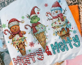 Merry and Melty Christmas PNG, Funny Christmas Png, Santa Gingerbread ...