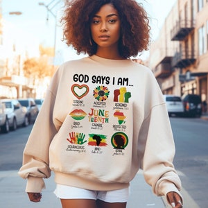 Christian Juneteenth Png, Juneteenth Png, God Says I Am Png, Juneteenth ...