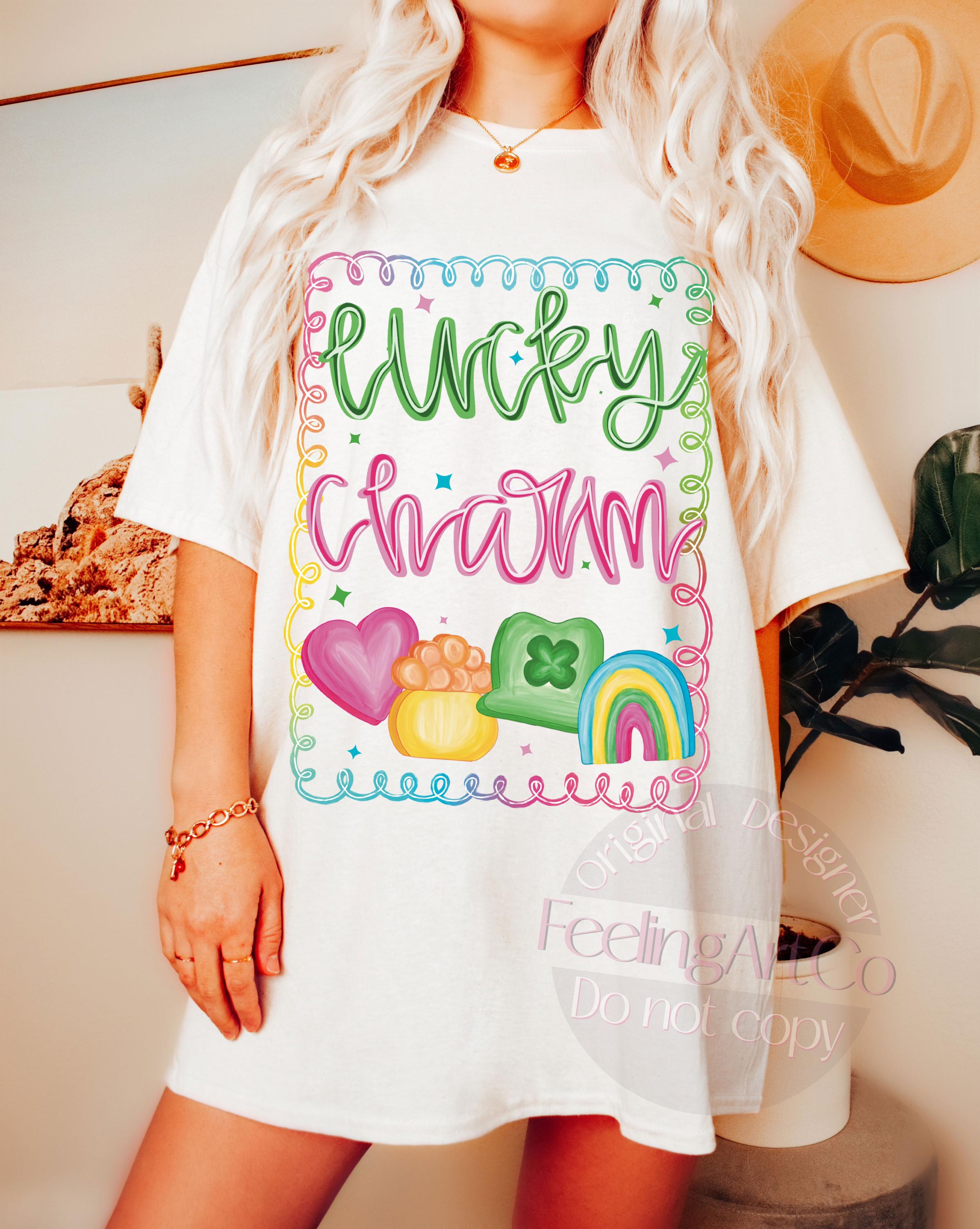 Preppy Lucky Charm PNG, St Patrick Graphic, St Patrick's Day, Irish ...