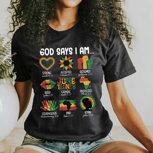 Christian Juneteenth Png, Juneteenth Png, God Says I Am Png, Juneteenth ...