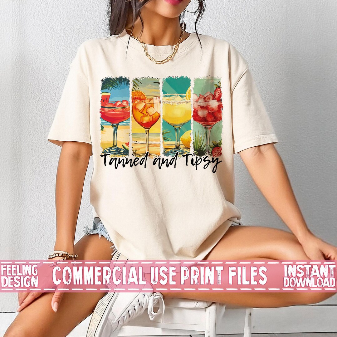Tanned and Tipsy PNG, Funny Summer Png, Tipsy Png Adult Humor Png ...