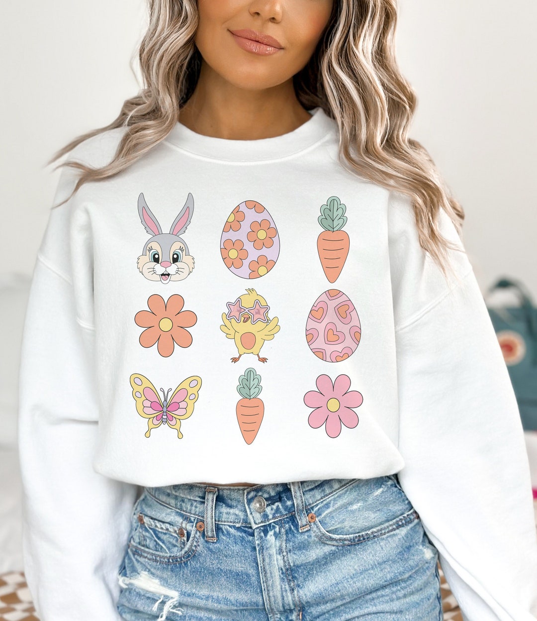 Easter Doodles Png, Easter Png Sublimation, Groovy Easter Png, Cute ...