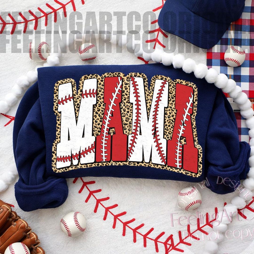 Baseball Mama PNG, Leopard Baseball Mom Design, Sports Mama Game Day ...