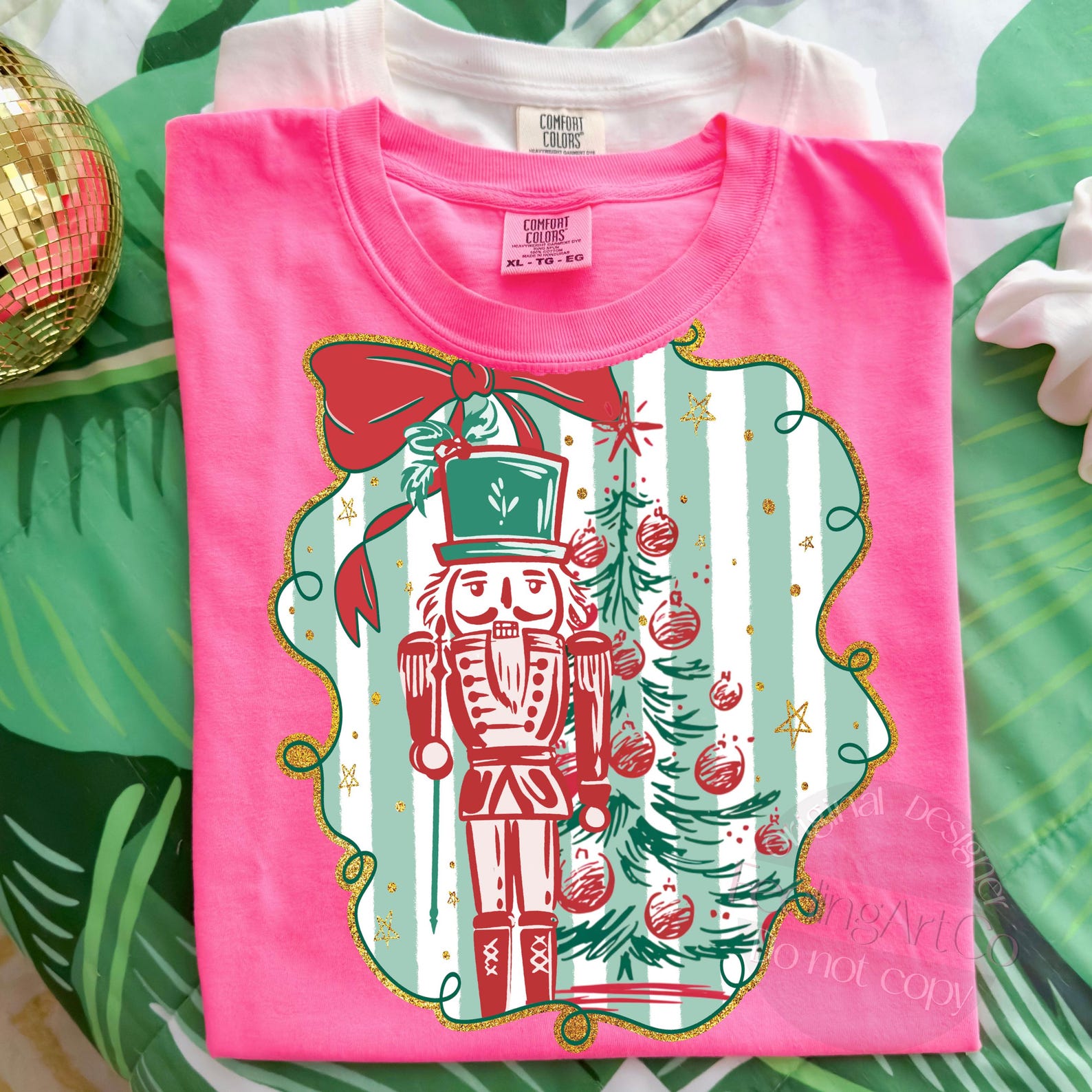 Preppy Nutcracker Christmas PNG, Vintage Christmas Tree PNG, Retro ...