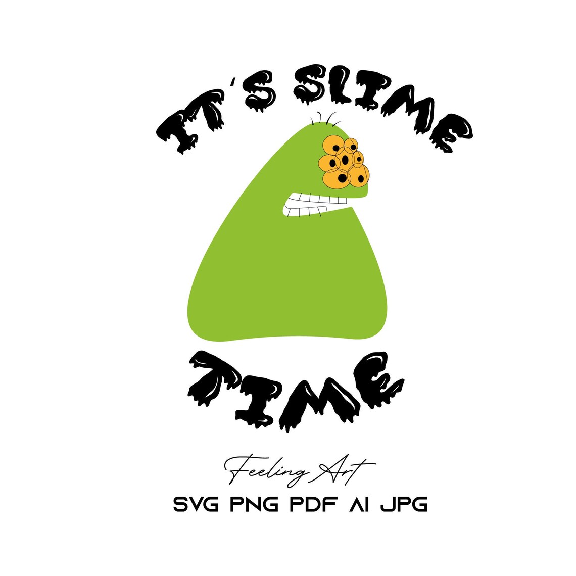Its Slime Time SVG Slimer SVG Layered SVG Cut file Cricut | Etsy Polska