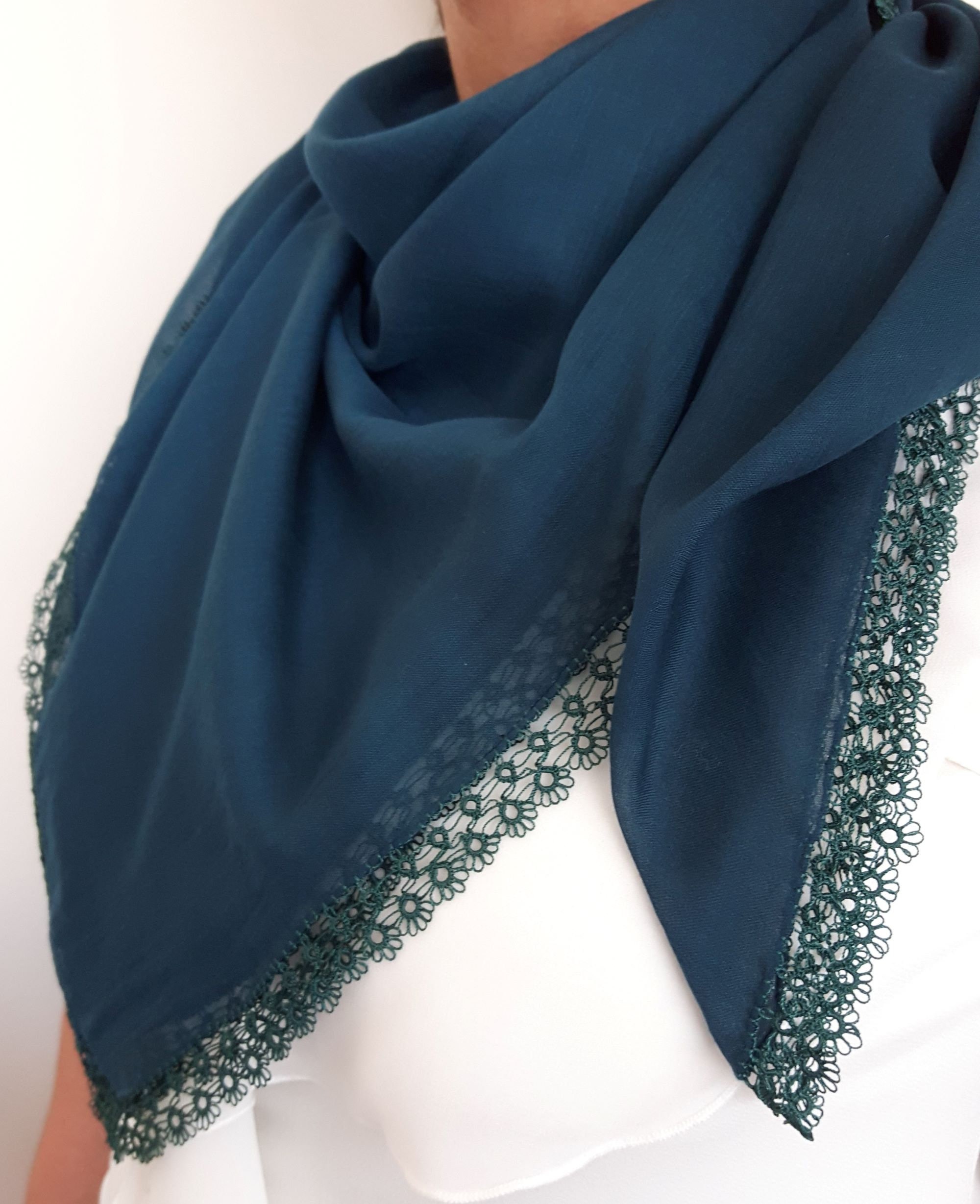 Scarves,scarf With Shuttle Tatting, Turkish Oya Scarf,handmade ...