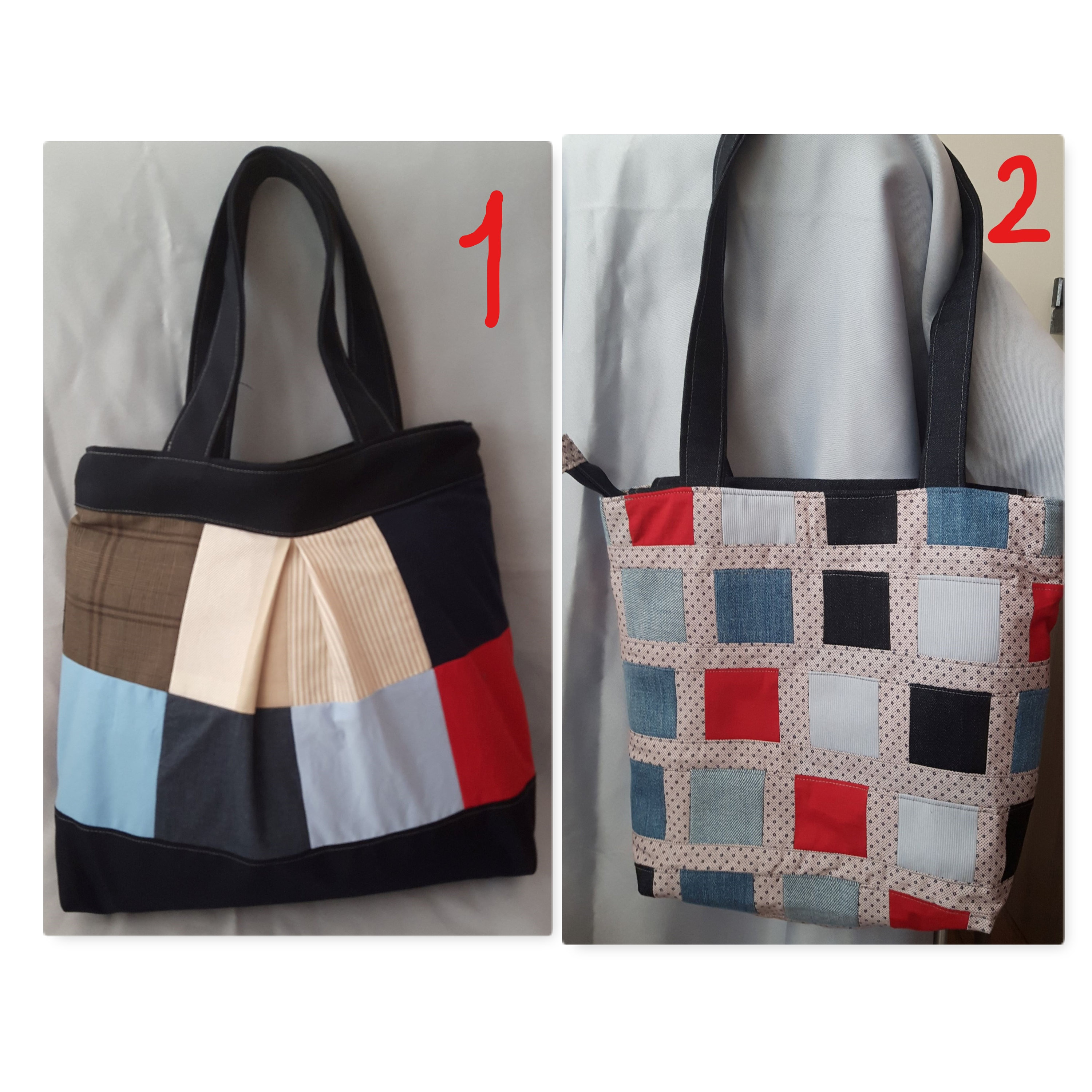 Denim Patchwork Bags - Etsy