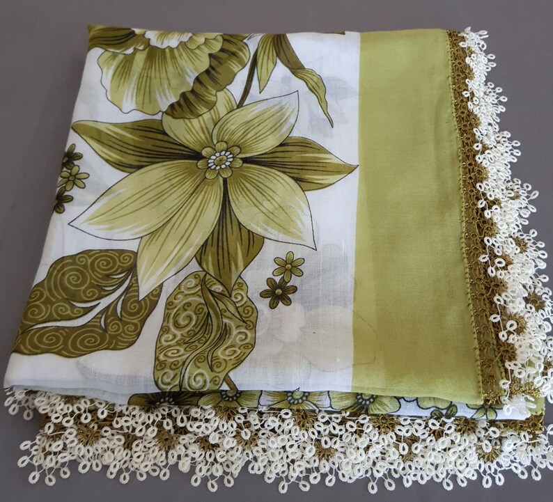 Scarves,scarf With Shuttle Tatting, Turkish Oya Scarf,handmade ,vintage ...