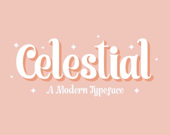 Celestial Font - Etsy