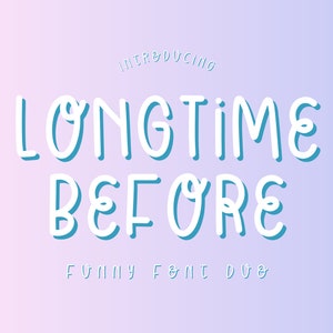 Longtime Before Font Duo Handwritten Font Smooth Font - Etsy