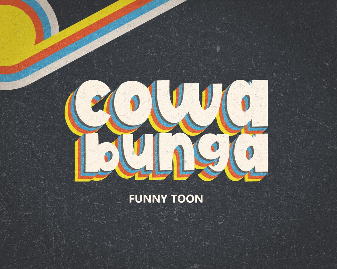 Cowabunga Font Cute Handwritten Font Fonts for Cricut - Etsy