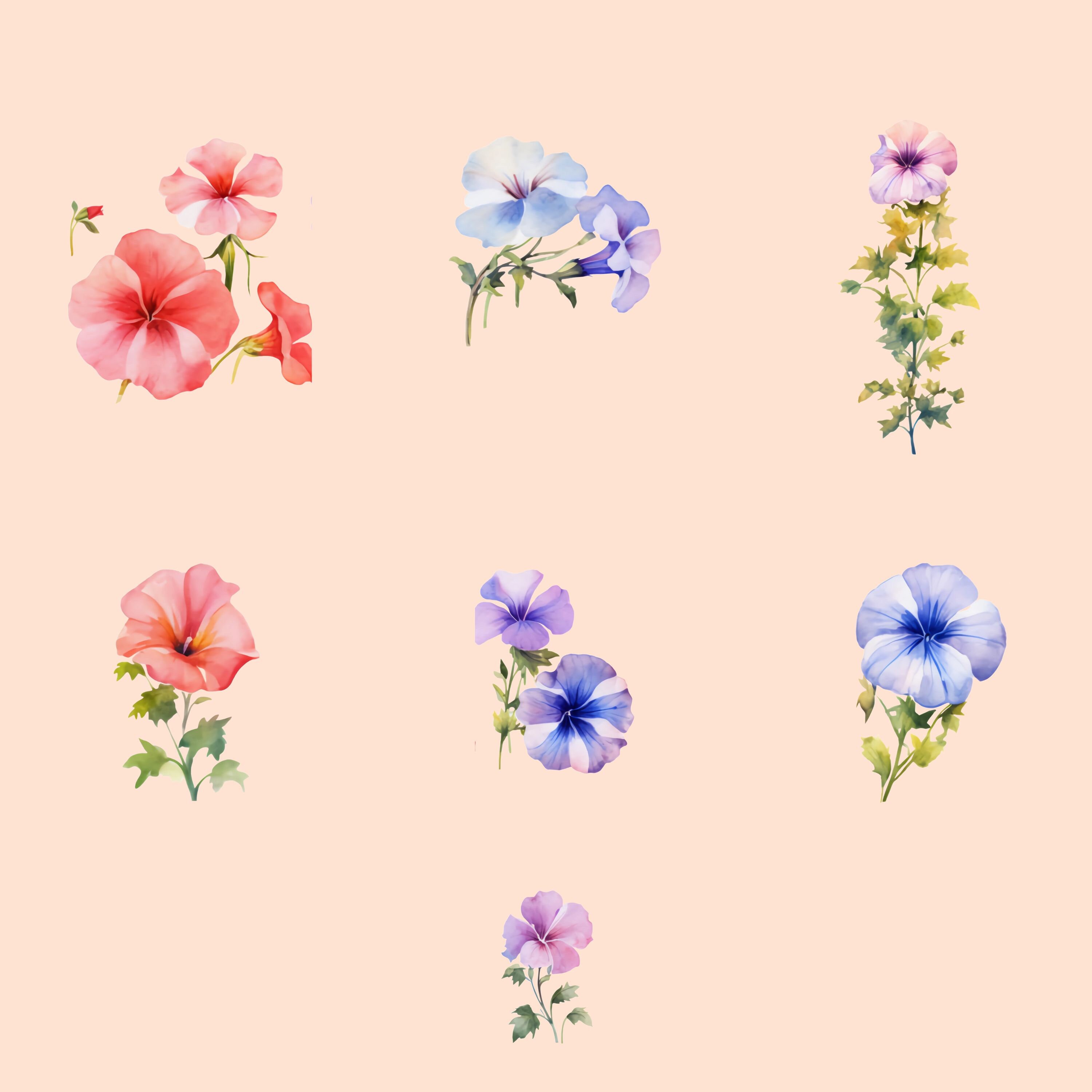 Clipart Watercolor Flowers Collection 1: Lovely Bouquets. - Etsy