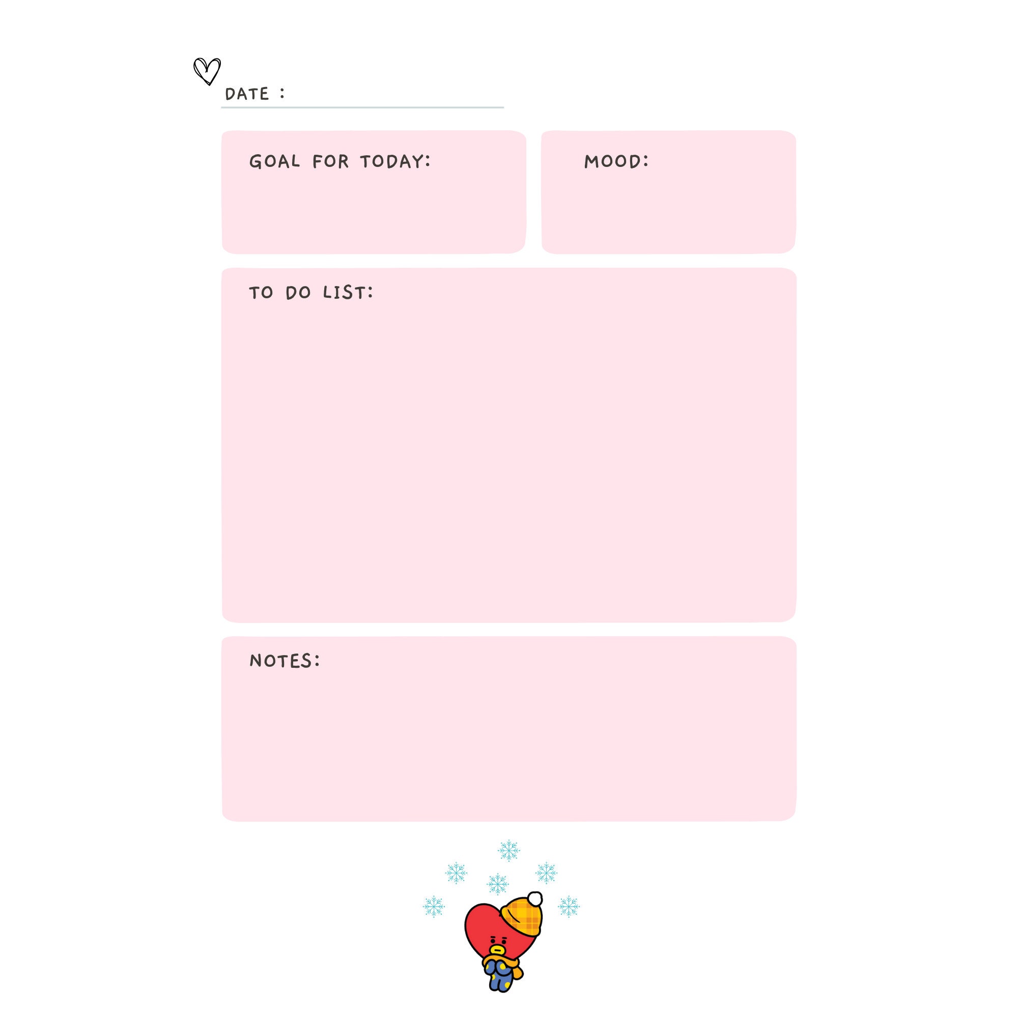 BT21 Tata Journal, Printable, Scrapbooking, BTS, Digital Download ...