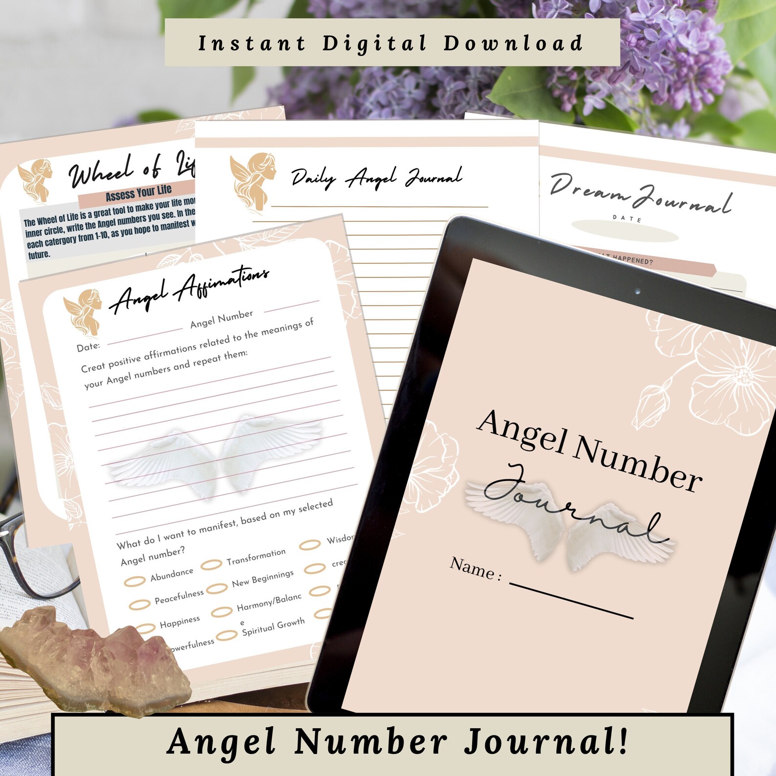 Divine Guidance: Angel Number Journal & Guide - Unlock Blessings Daily ...
