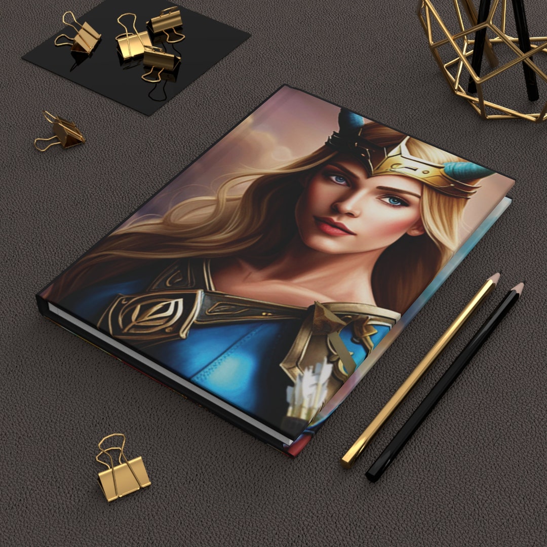 Celtic Goddess Freya Hardcover Notebook Celtic Goddess - Etsy
