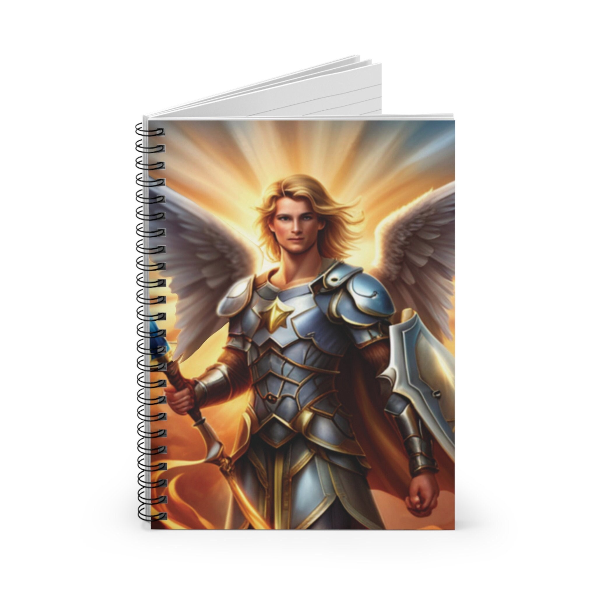 Archangel Michael Notebook Spiral Notebook Archangel Michael - Etsy