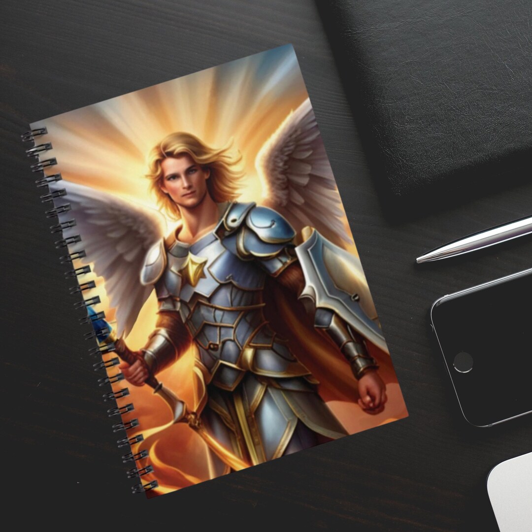 Archangel Michael Notebook Spiral Notebook Archangel Michael - Etsy