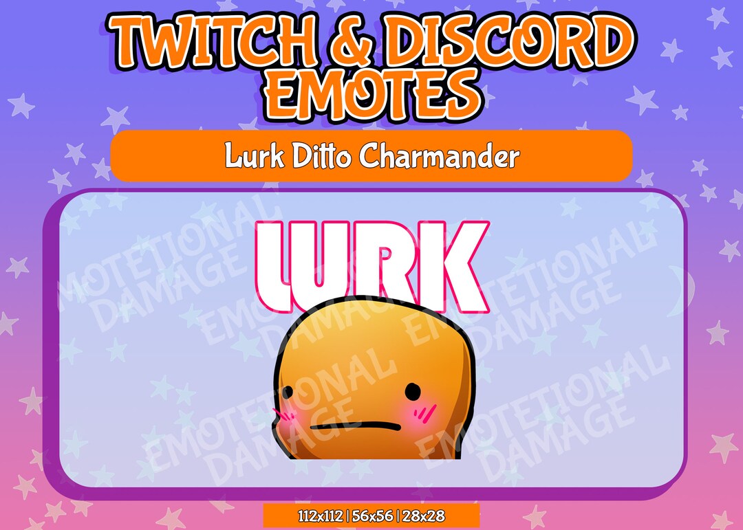 Niedliches Chibi Pokemon Ditto Glumanda Lauer Single Emote für - Etsy.de