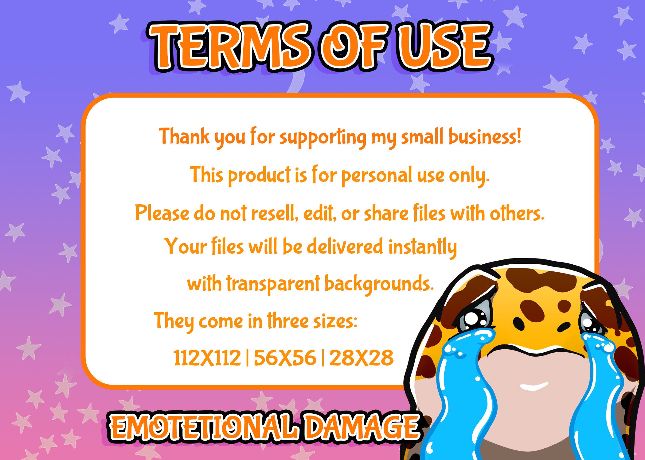 6 Wild Type Leopard Gecko Emote Set for Twitch, Discord, & Youtube ...