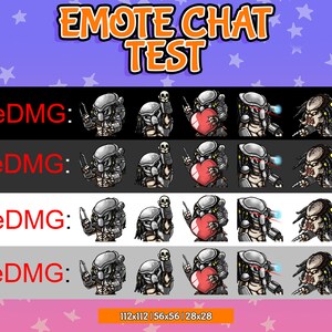 Predator Jungle Hunter Emote Pack for Twitch, Discord, & Youtube Alien ...