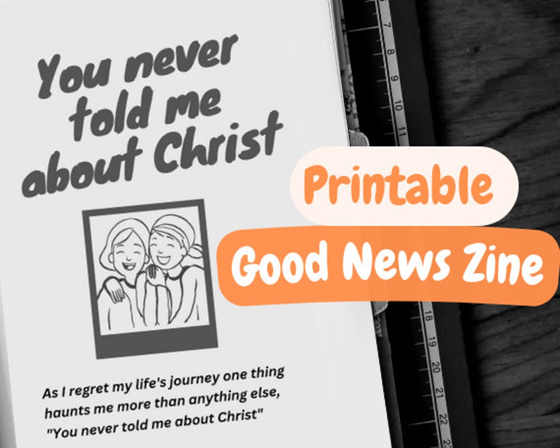 Printable Zine, Christian Zine, Gospel, Good News, Jesus, Diy, Faith - Etsy