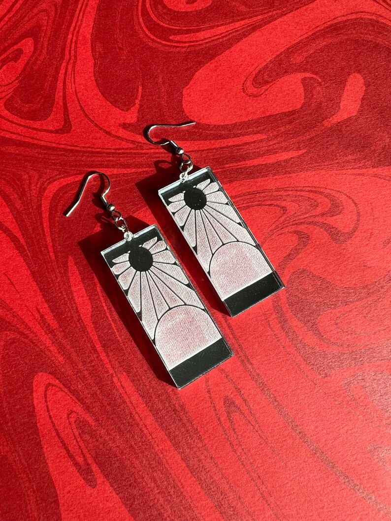 Hanafuda Inspired Earrings Anime Earrings DS Earrings - Etsy