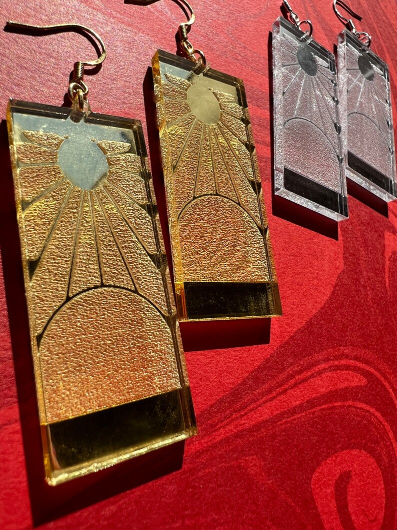 Hanafuda Inspired Earrings | Japanese Style | Anime Jewelry | Cosplay ...