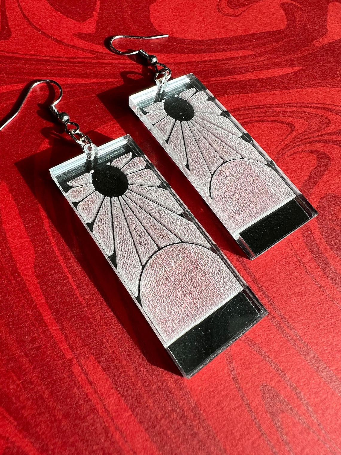 Hanafuda Inspired Earrings Anime Earrings DS Earrings - Etsy