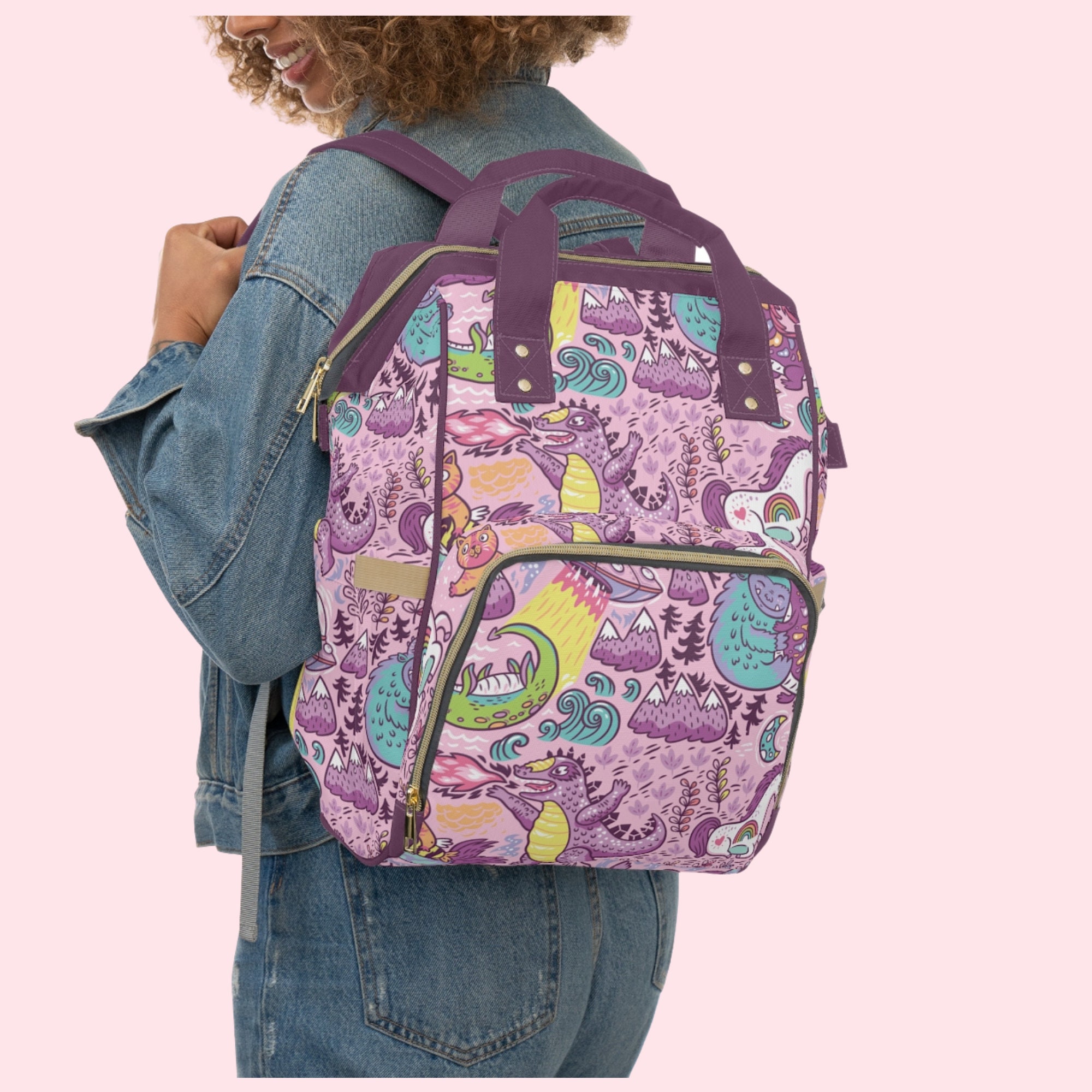 Kawaii Cryptid Diaper Bag Cryptid Diaper Backpack Cryptozoology Diaper ...