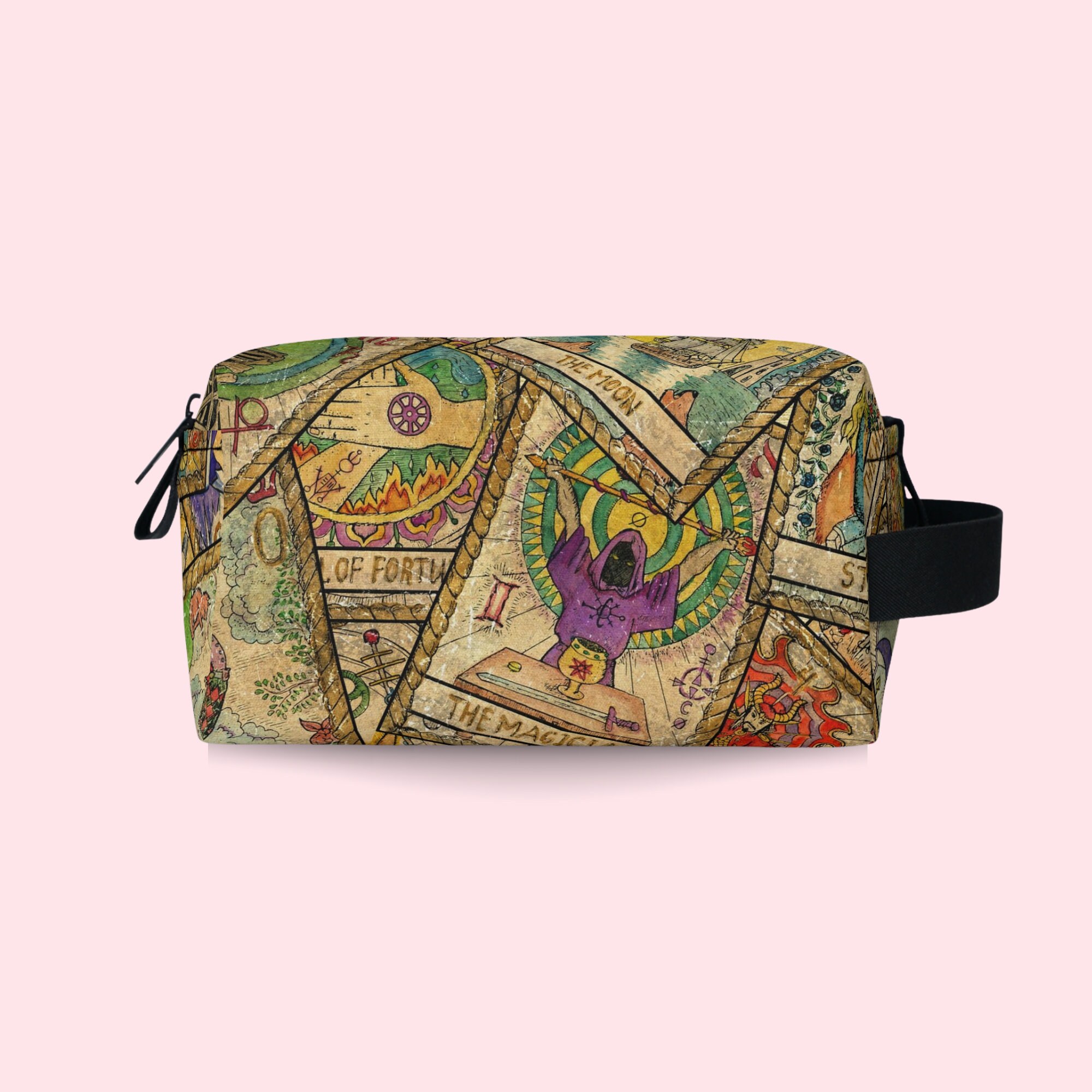 Major Arcana Tarot Toiletry Bag Tarot Zipper Bag Palm Reader Death ...