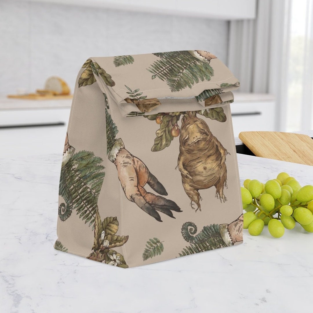 Mandrake Lunch Bag Witch Hands Lunch Bag Cottagecore Lunch Bag Green ...