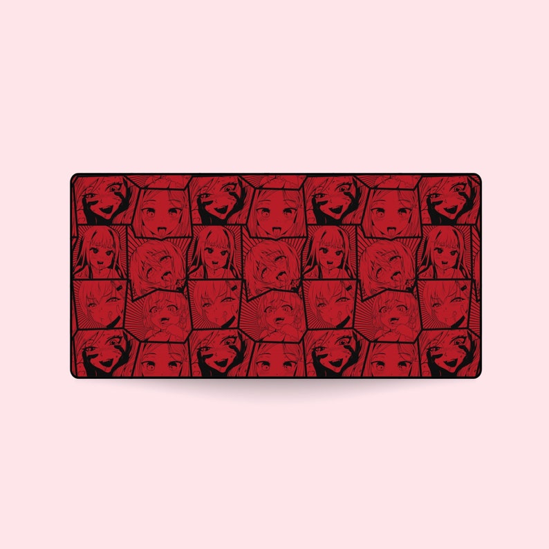Anime Desk Mat Cute Anime Girl Mouse Pad Hentai Desk Cute Anime Girl Game Mat Nerdy Female Anime 