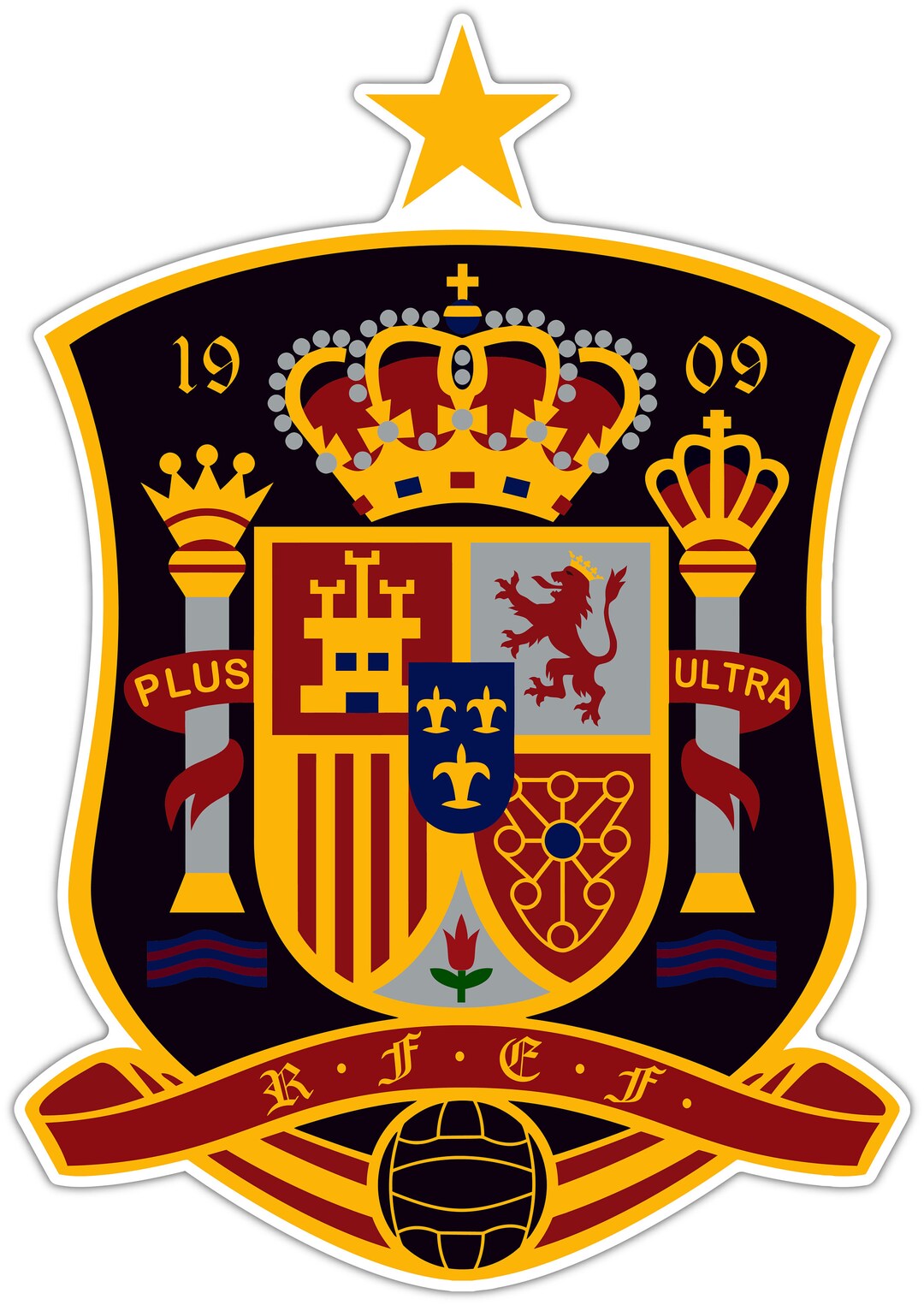Spain National Team Logo La Liga Vinyl Sticker Decal Car Truck - Etsy