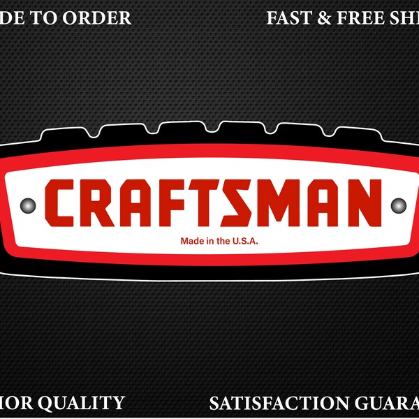 Craftsman Window Decal - Etsy