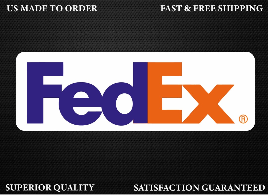 FEDEX MAIL Logo Vinyl Decal Sticker Usa Made Truck Car Bumper - Etsy
