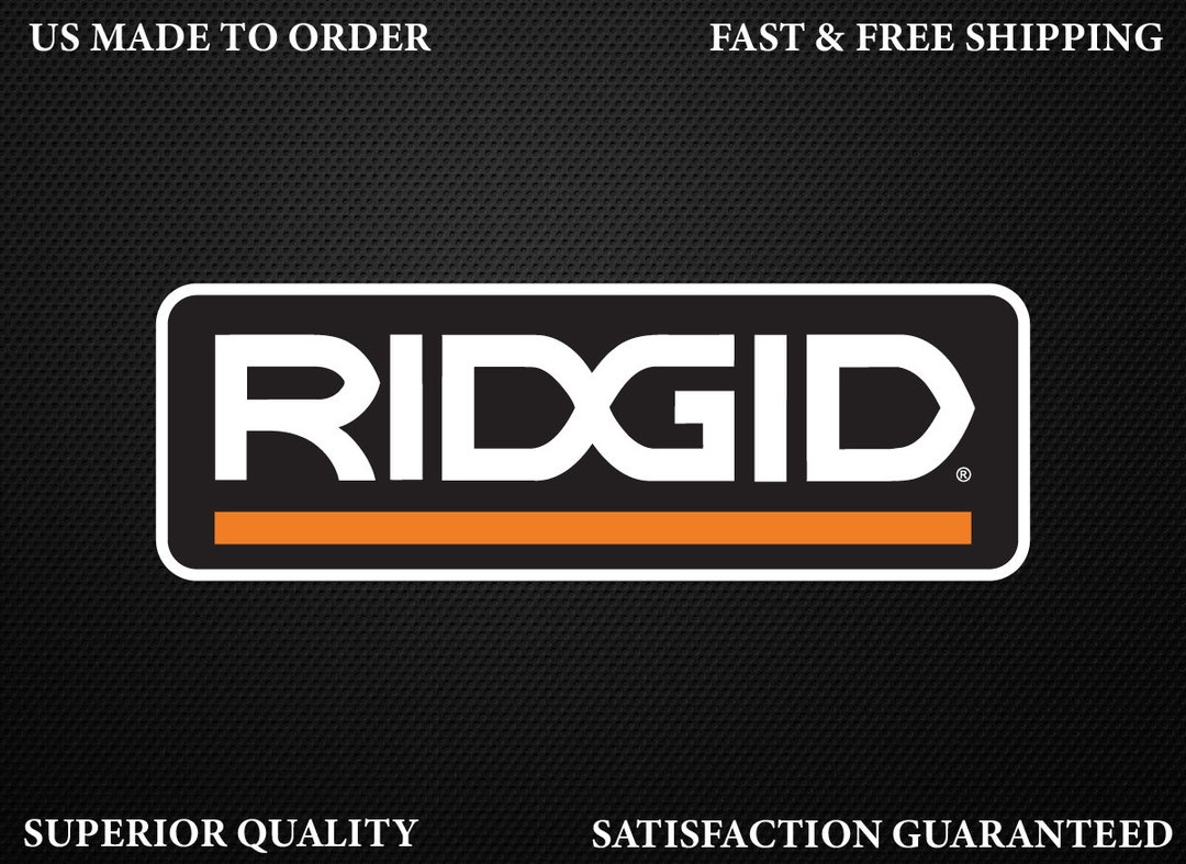 RIDGID POWER TOOLS Logo Vinyl Decal Sticker Usa Made Truck Car - Etsy