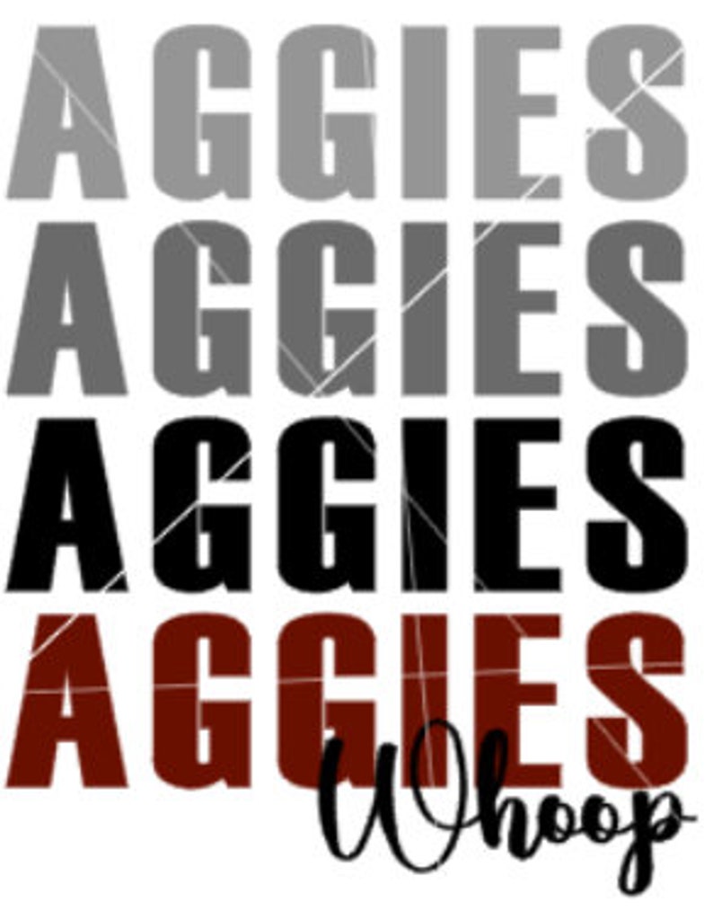 Aggies ATM Stacked, PNG Sublimation, Aggies Design - Etsy
