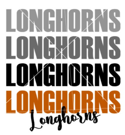 Longhorns Stacked, Longhorn PNG Design - Etsy