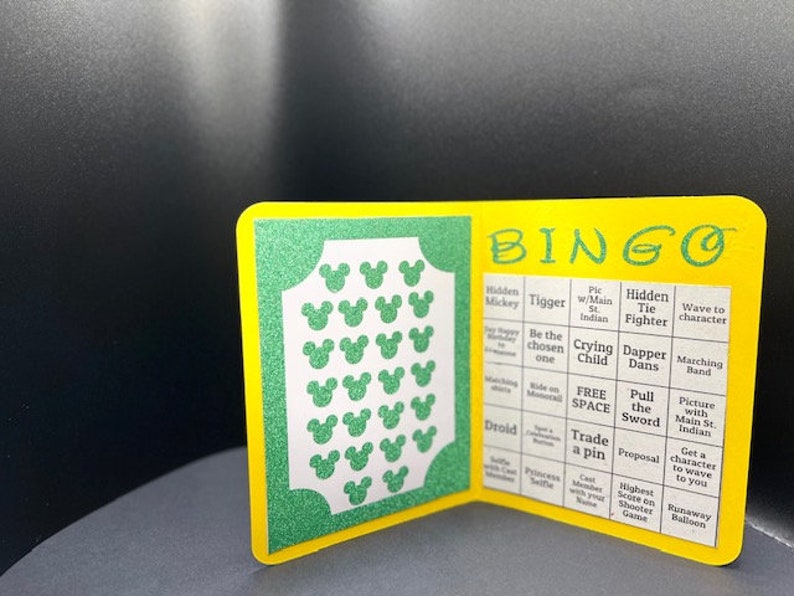 Walt Disney World Parks Bingo Game - Etsy