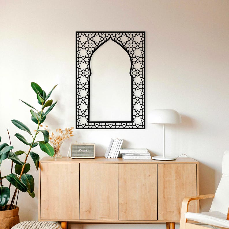 Metal Islamic Wall Art, Arabic Design, Muslim Home Decor - Etsy