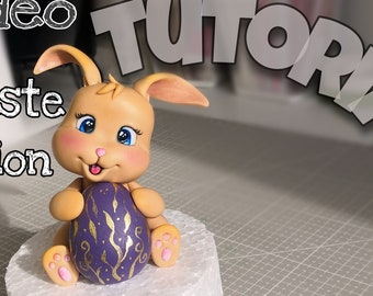 Video Lesson Fondant Caketopper Bunny Mi видео урок декор на - Etsy
