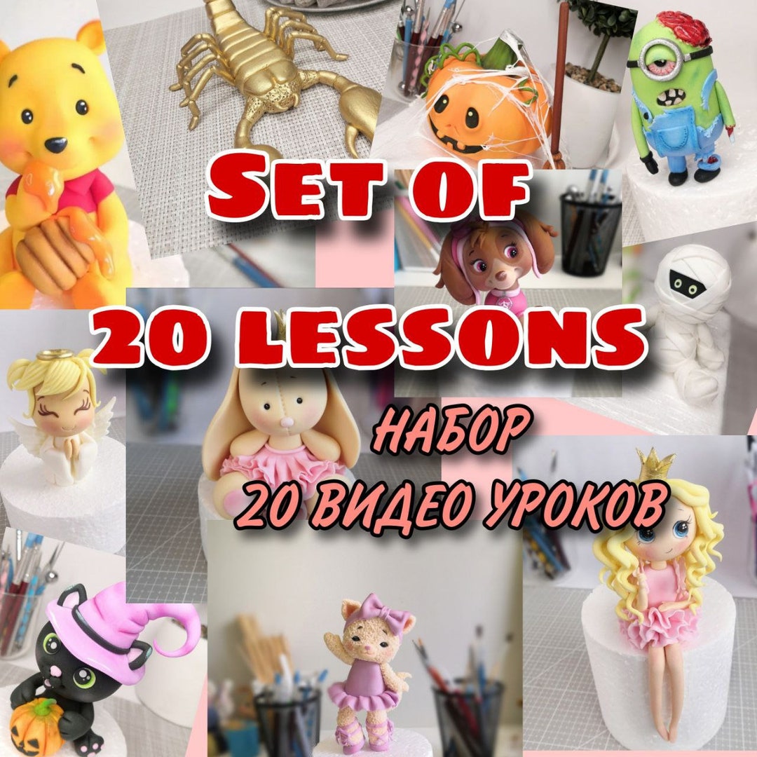 Big Set of 20 Tutorials of Sugar Paste Sculpting - Fondant Tutorials ...