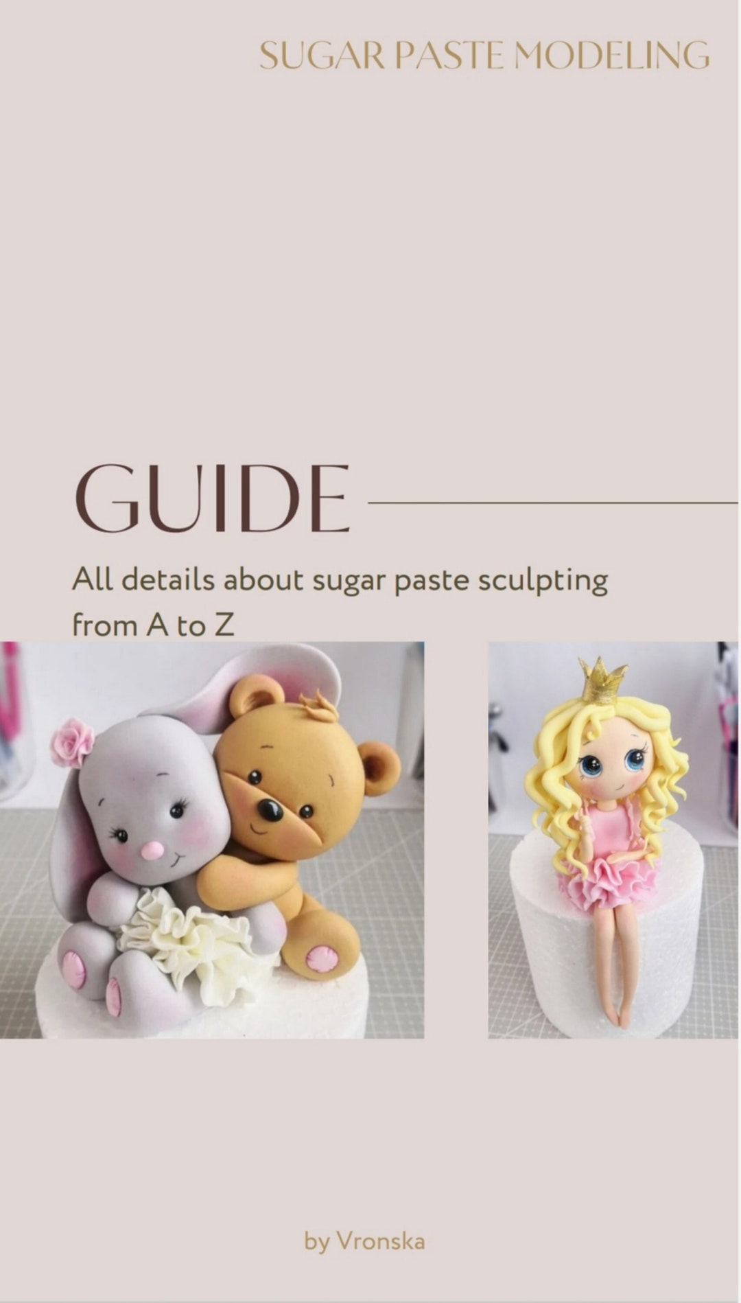 Guide - All Information About Sugar Paste Sculpting - Etsy