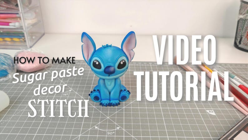 Tutorial Fondant Caketopper Stitch ( From Cartoon Lilo&stitch ) , видео ...