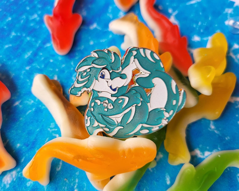 Gummi | Hard Enamel Pin | Gummy Shark Pin | Remix Makes Pins - Etsy