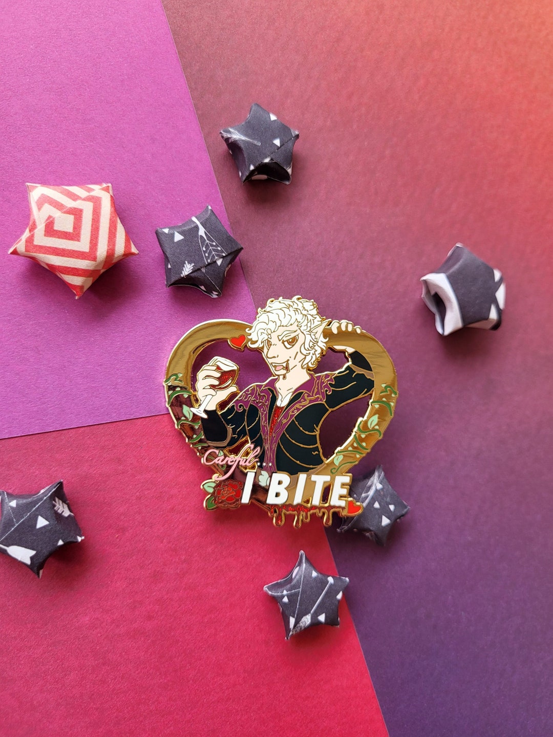 Astarion | the Pale Elf | BG3 | Hard Enamel Pin | Glitter | Remix Makes ...