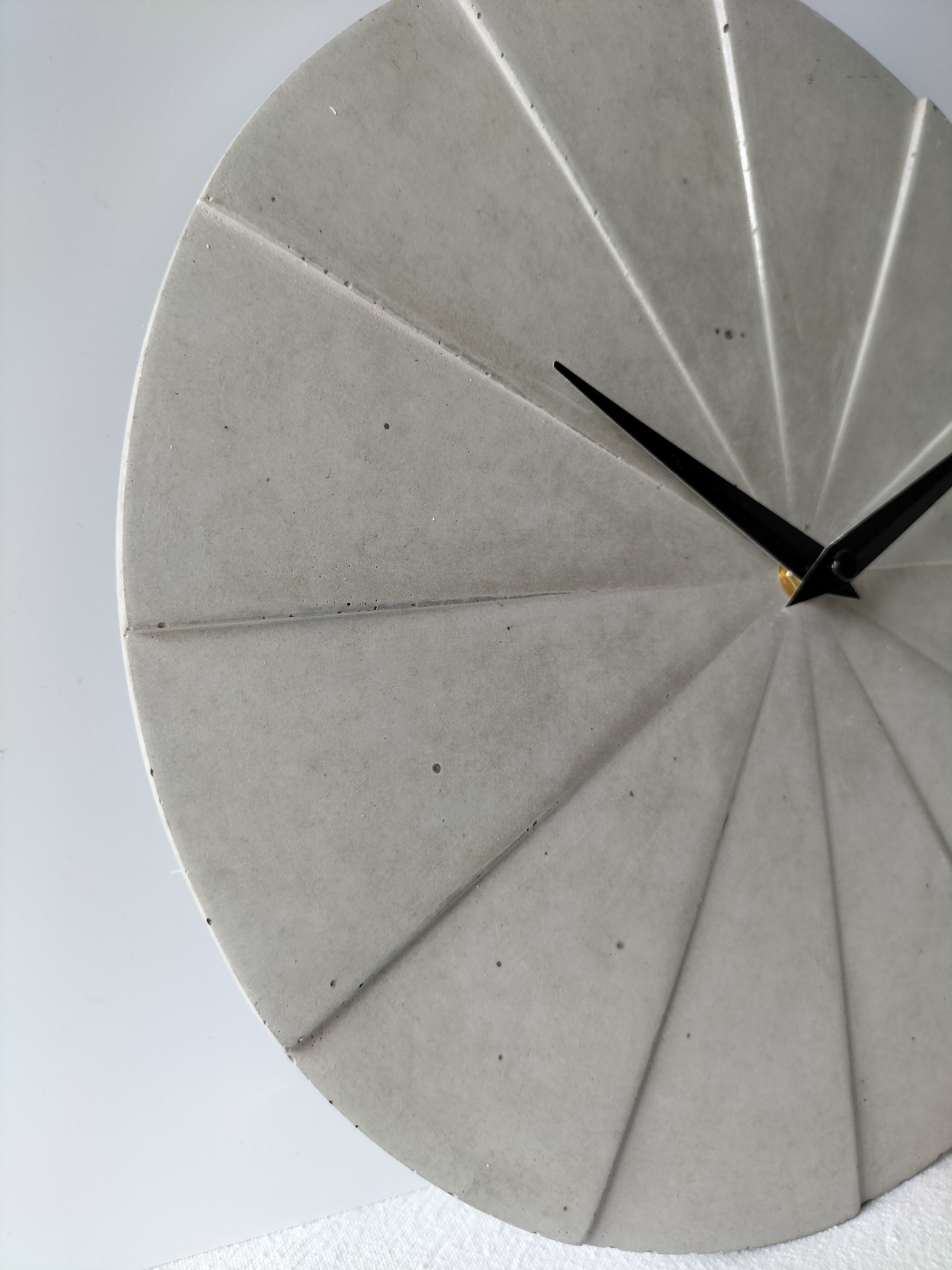 Stylish Cement Grey Modern Wall Clock Designer Clock Classy - Etsy ...