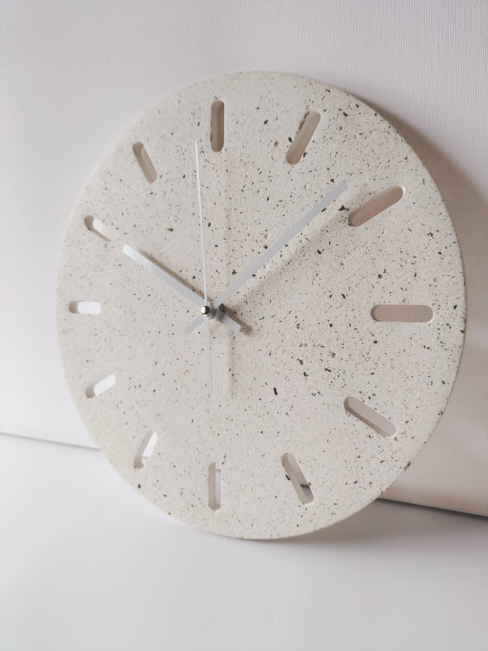 Terrazzo Concrete Wall Clock, Modern Home Decor, Silent Clock - Etsy