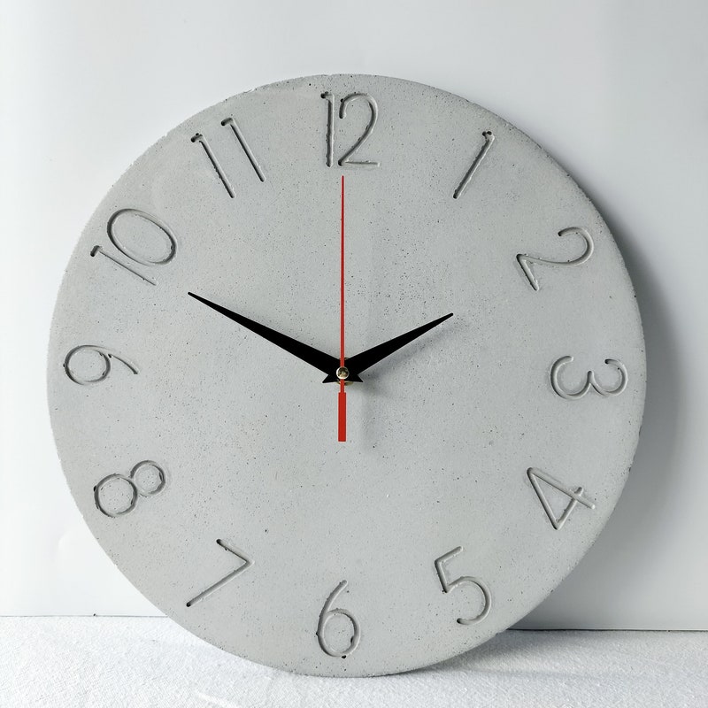 Concrete Clock - Etsy